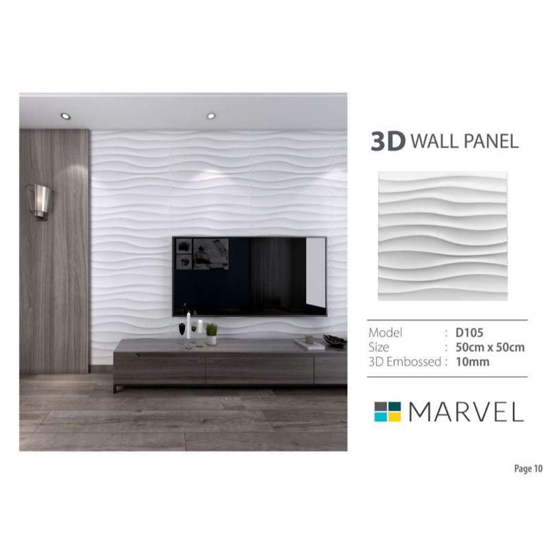 Jual Wallpanel Interior Dinding Pvc 3d Motif Wave Lines Di Seller Aneka ...