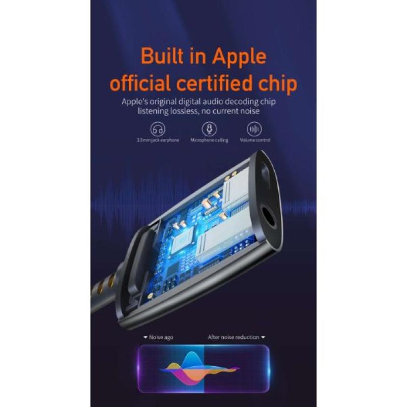 Jual Mcdodo Splitter Iphone Lightning To Dc 3.5Mm Audio Jack Splitter ...