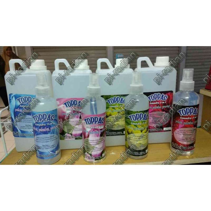 Jual Toppas Laundry 3in1 3 In 1 1 Liter 1000 Mililiter Pelembut Pelicin ...
