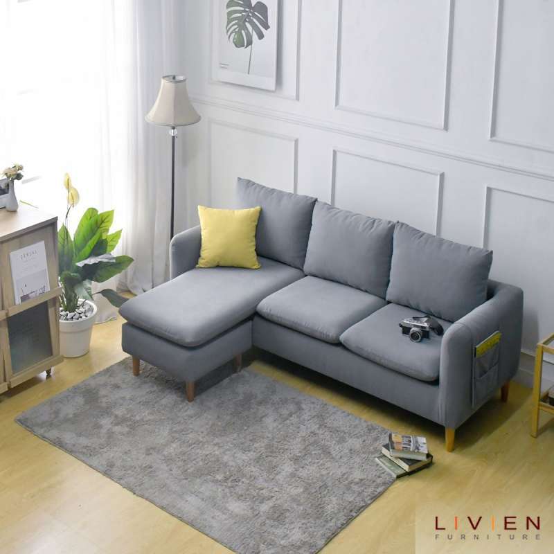 Promo Livien Furniture - Sofa Ruang Tamu Minimalis - Sofa L - Sofa ...