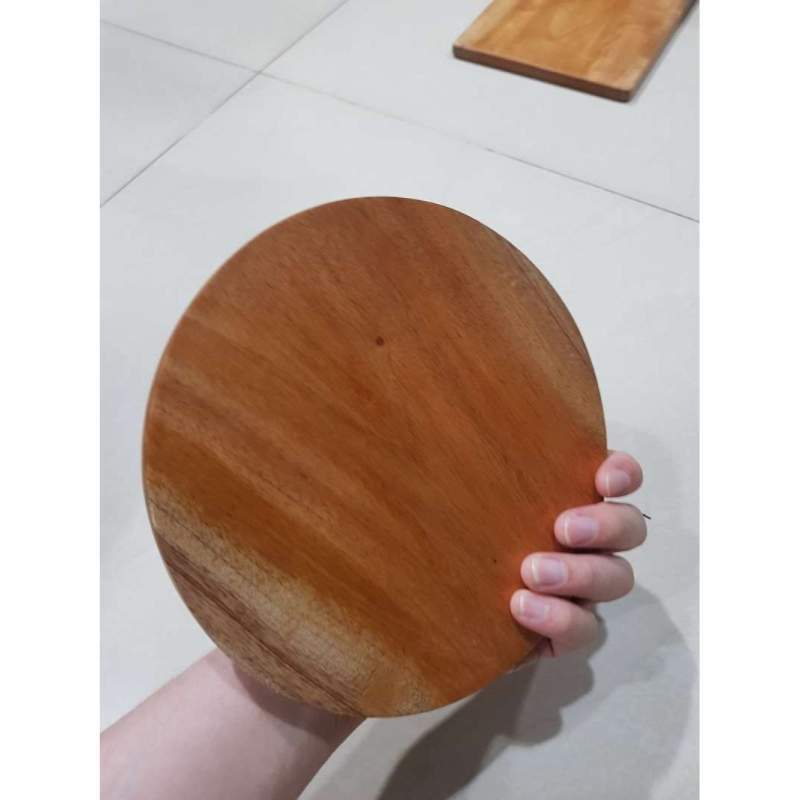 Jual Piring Kayu/ Piring Kayu Bulat/ Piring Kayu Mahoni/ Piring di ...