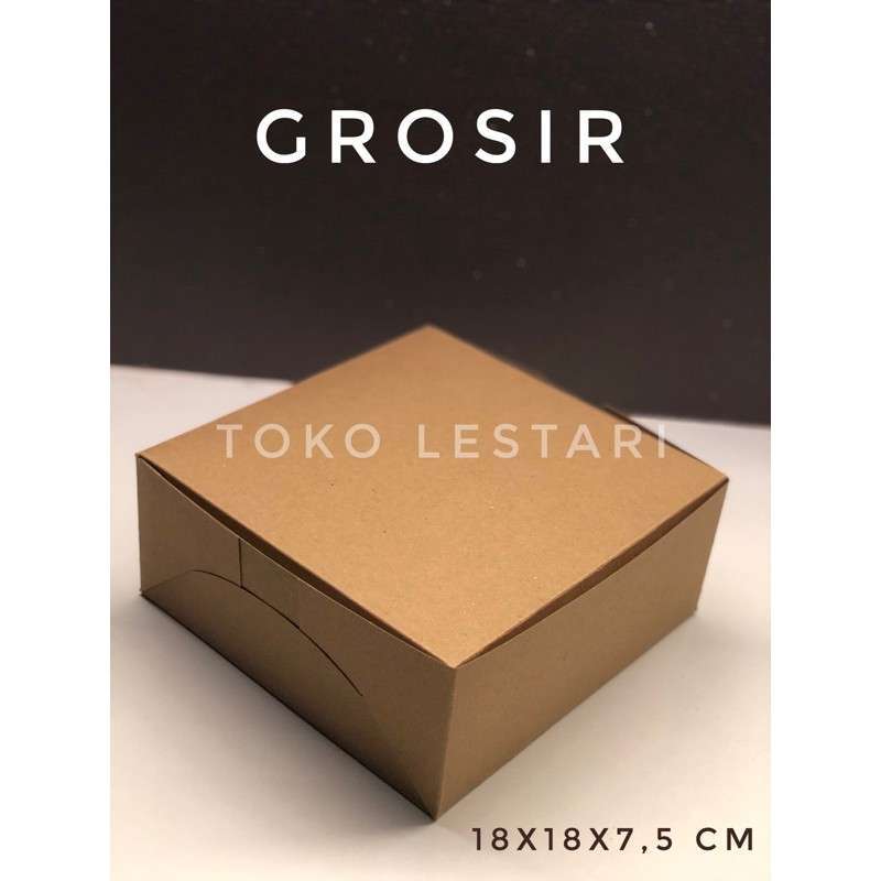 Jual Box Kraft Coklat Untuk Kotak Packing Kue Roti Snack di Seller Lestari_sby - Wonorejo, Kota ...