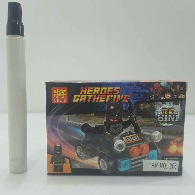 Jual mainan bricks batman with car mini figure tinggi sekitar 2 inch ...