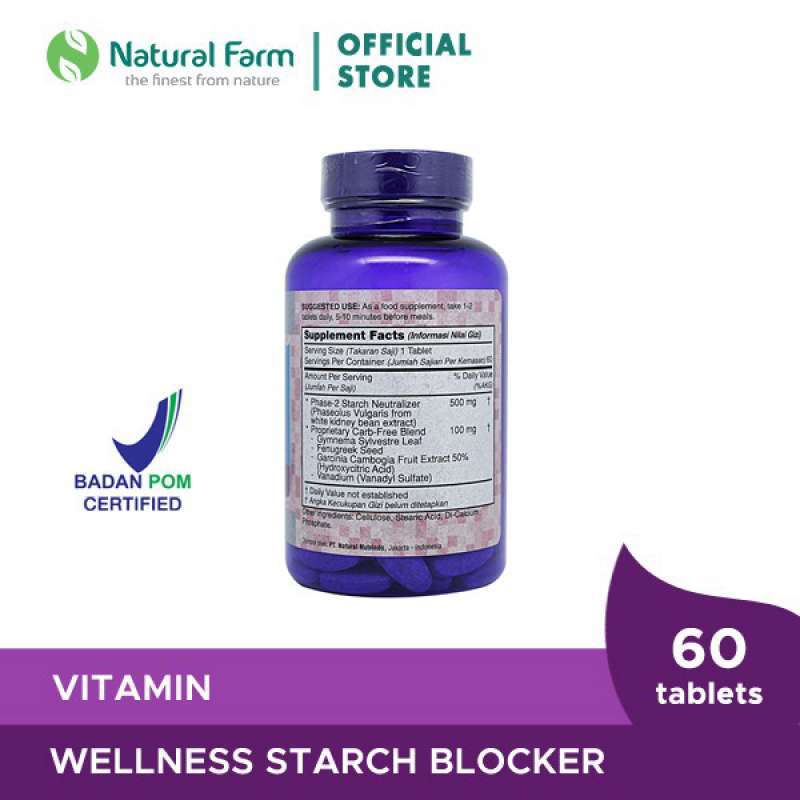 Jual Wellness Starch Blocker - 60 Tablets Di Seller Natural Farm ...