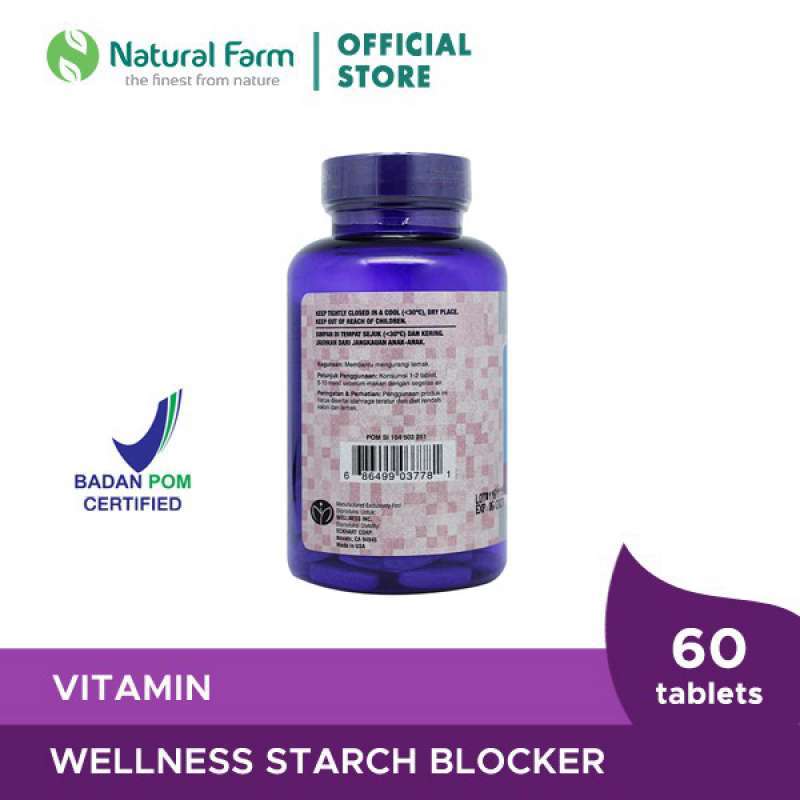Jual Wellness Starch Blocker - 60 Tablets Di Seller Natural Farm ...