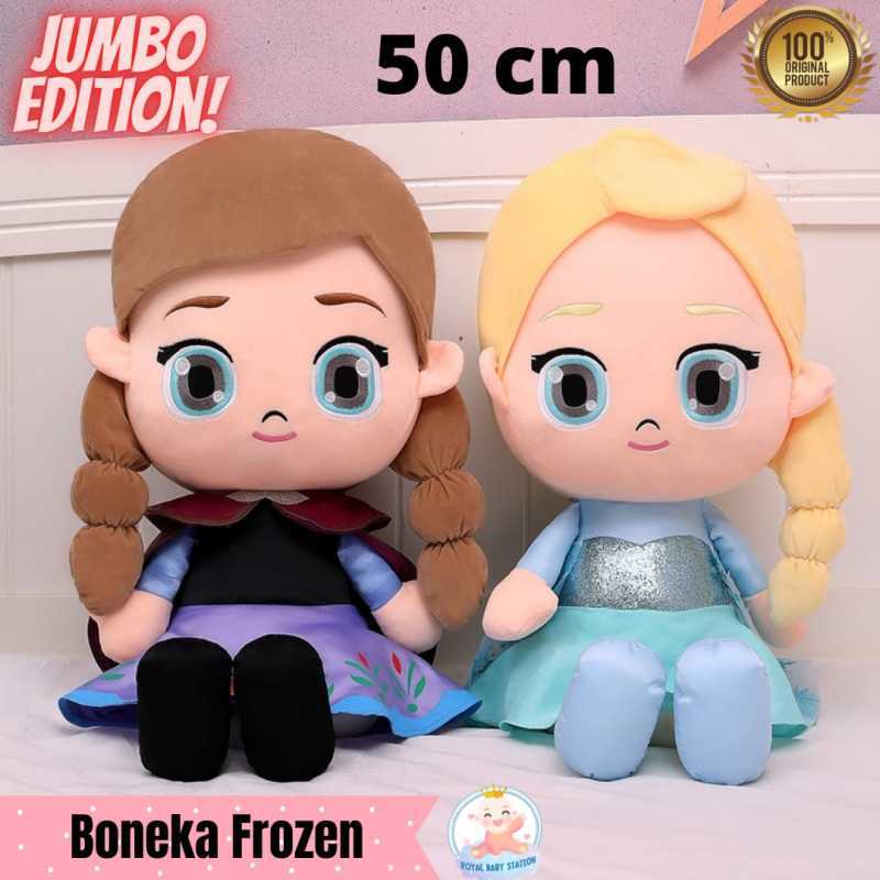 Jual Jumbo Mewah Boneka Princess Elsa Anna UK 50CM Frozen Original ...