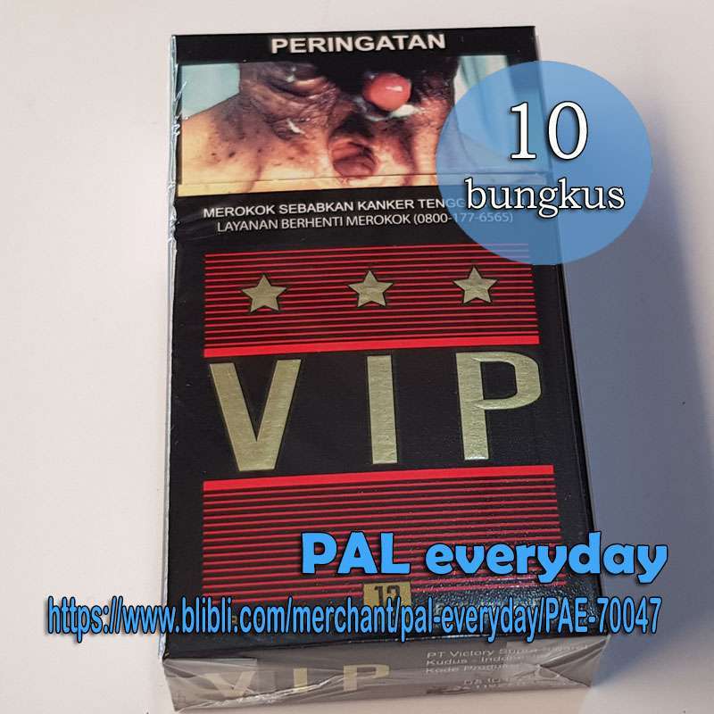 Jual VIP 12 batang Rokok [1 slop / 10 bungkus @ 12 batang) Djarum di ...