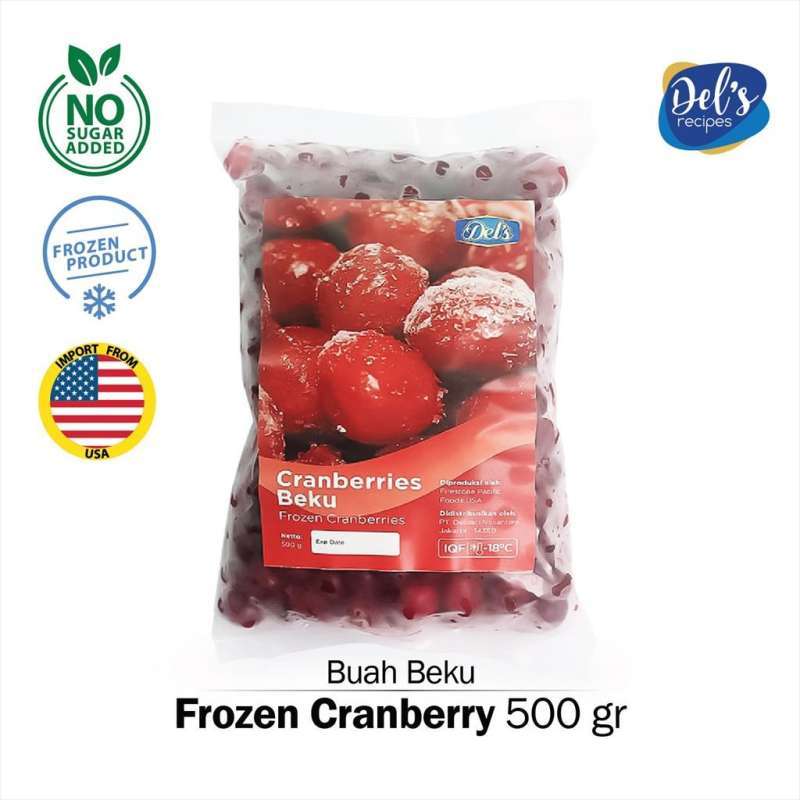 Jual Frozen Cranberry Iqf - Frozen Fruit 500gr Di Seller Del's Recipes ...