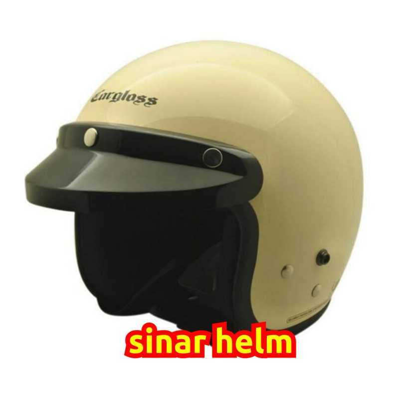 Jual HELM CARGLOSS CARGLOSS CFM RETRO ORIGINAL 100% - KREM XL di Seller ...