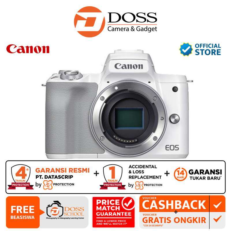 Promo Canon EOS M50 Mark II Mirrorless Digital Camera body only Diskon 12% di Seller DOSS Jogja ...