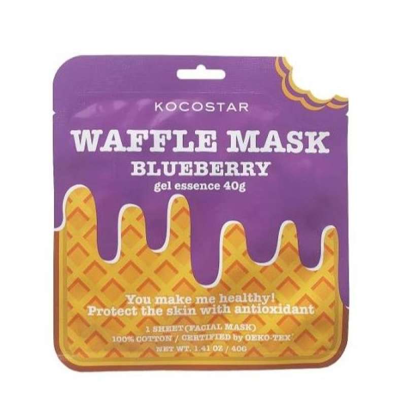 Jual Korea KOCOSTAR Cocoa Star Waffle Muffin Mask-Blueberry 40g/piece ...