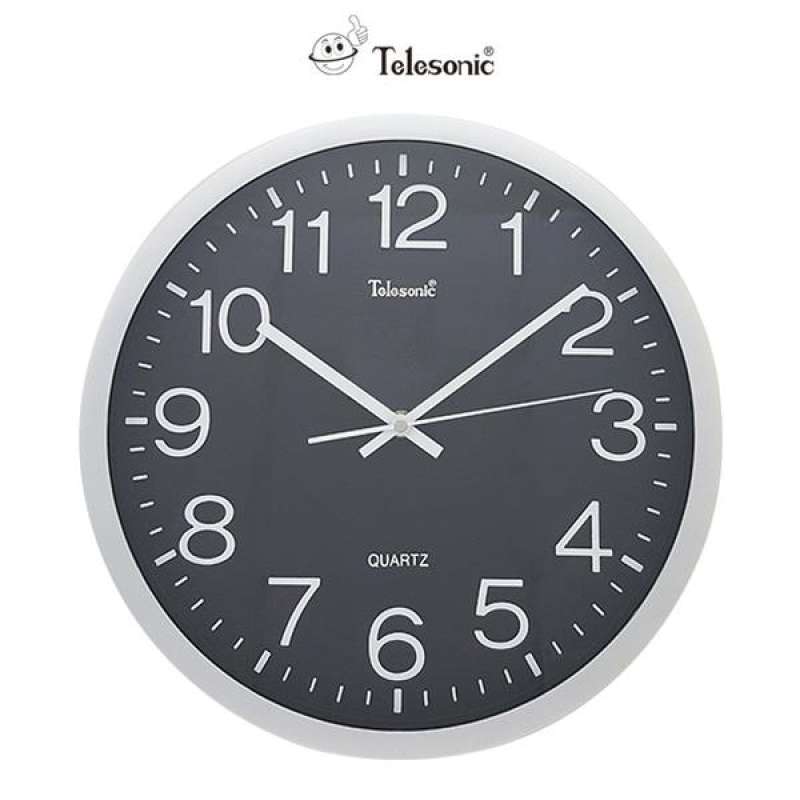 Jual (Telesonic)Telesonic / Uranus clock simple design wind black clock ...