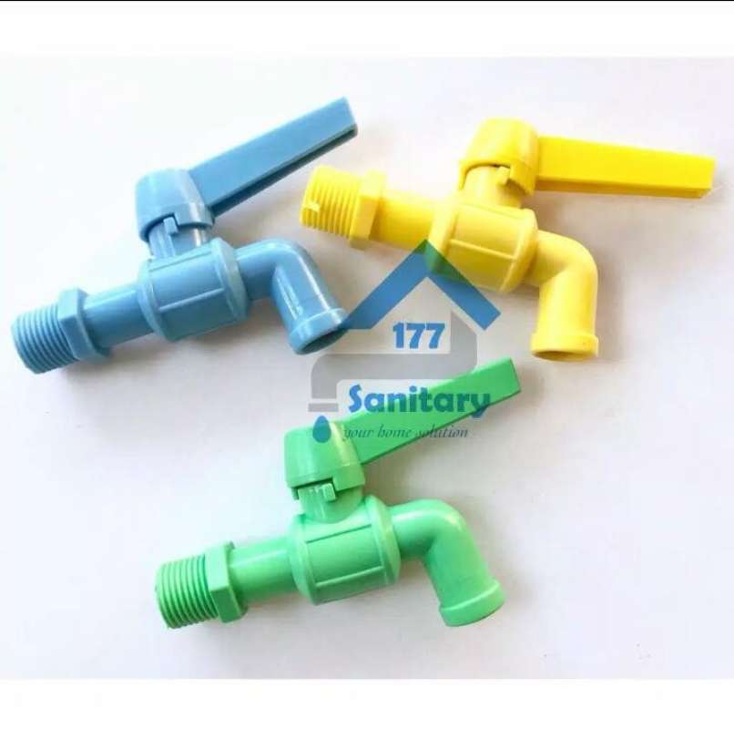 Promo Kran Tembok Plastik PVC Murah Warna LOTUS-Keran Air Kran Taman ...