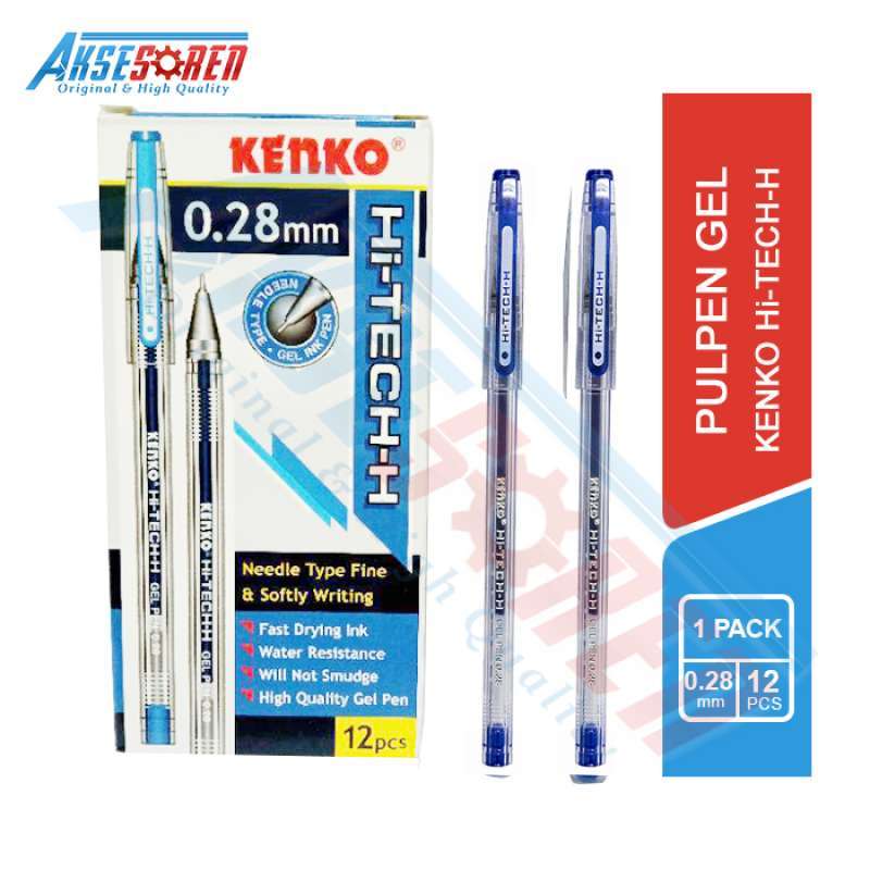 Promo Pulpen Gel 1 Pack Kenko [hi-tech-h/12 Pcs] / Pena Hi Tech ...