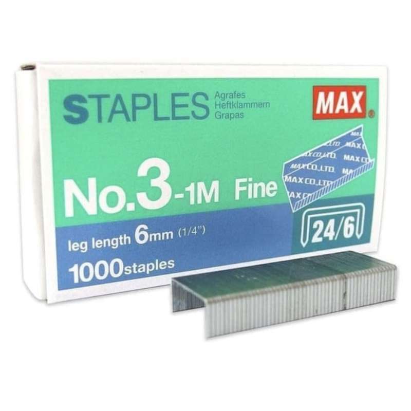 Jual Isi Staples No 3 Merk Max / Isi Stapler Besar Max [ecer] Di Seller ...