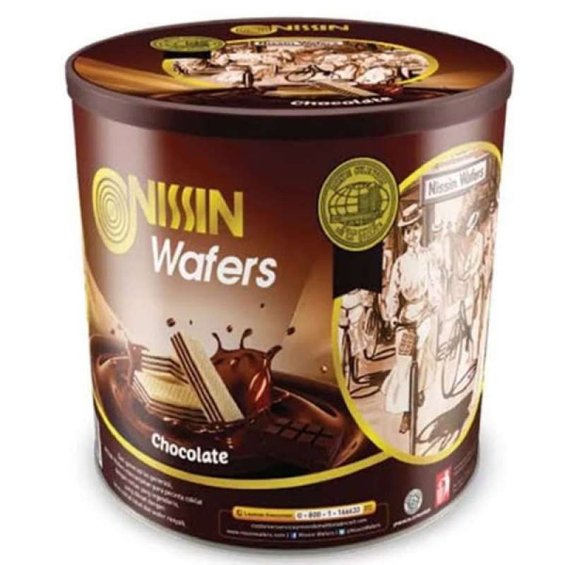 Jual Nissin Wafer Coklat 570gram 570g Wafers Chocolate kaleng nisin ...
