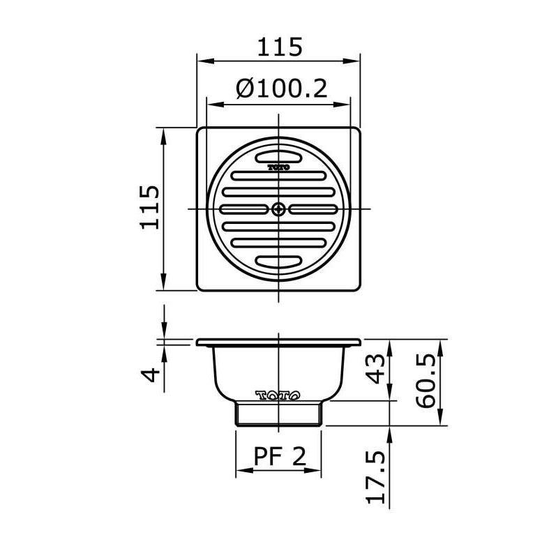 Jual Floor Drain Toto Tx 1 Db / Toto Tx1db Di Seller Rumahku Official Store - Rumahku (reguler ...