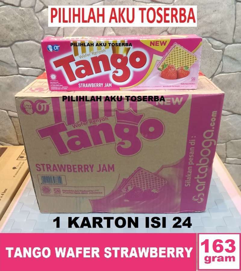 Jual Tango Wafer STRAWBERRY 176 gr - ( HARGA 1 KARTON ISI 24 pcs ) di ...