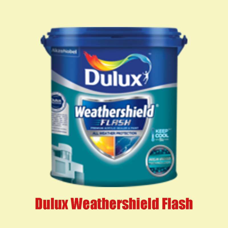 Jual Cat Tembok Dulux Weathershield Flash Brilliant White 2290 2 5