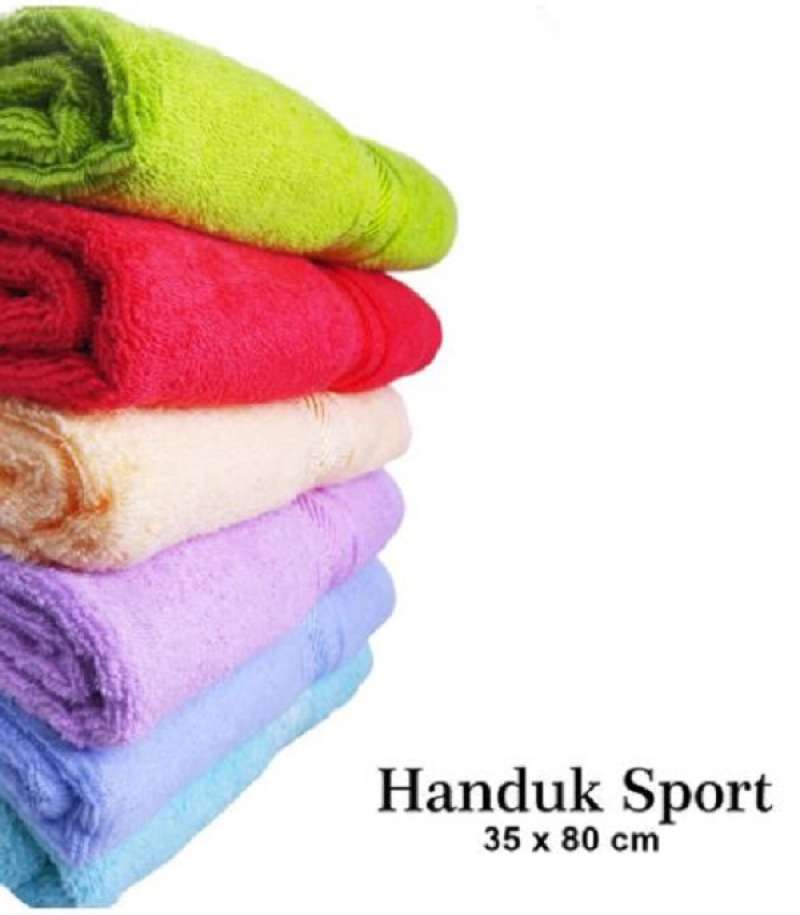Jual Handuk Merah Putih Polos 40 x 80 cm / Handuk Merah Putih Sport 40 ...