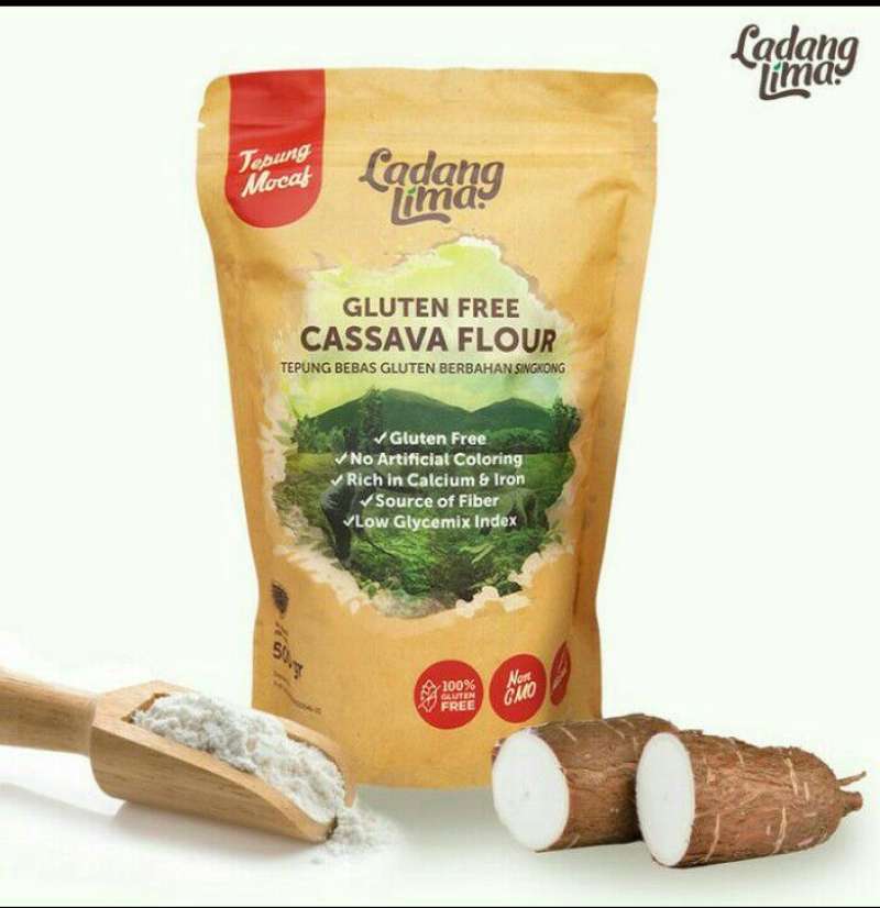 Jual ladang lima tepung serbaguna gluten free mocaf 500 gram di Seller ...