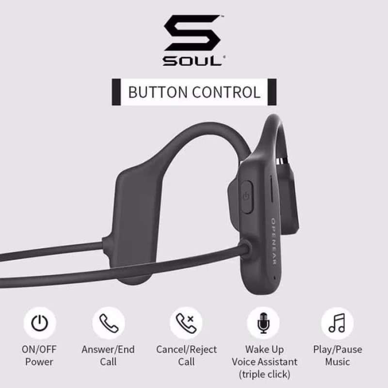 Promo Soul Open Ear Bluetooth 5.0 Air Conduction Openear Headphone ...