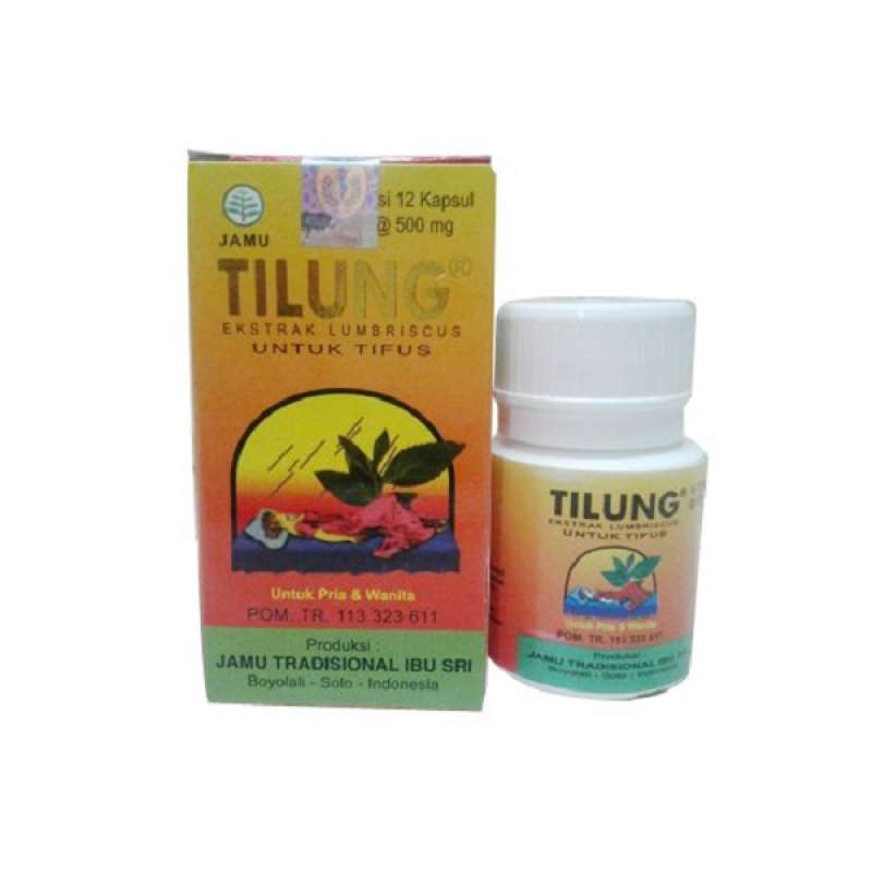Jual TILUNG 500MG OBAT TIFUS TIPES THYPUS KAPSUL EKSTRAK CACING di ...