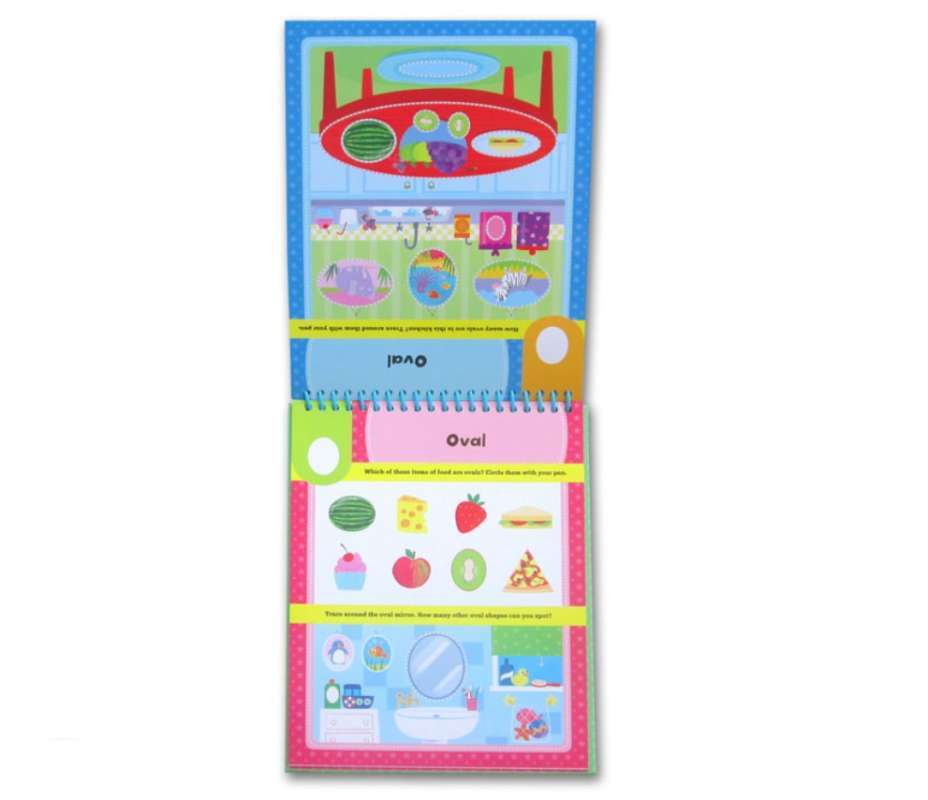 Jual Tiny Tots Easel First Learning Shapes Wipe Clean (includes a wipe ...