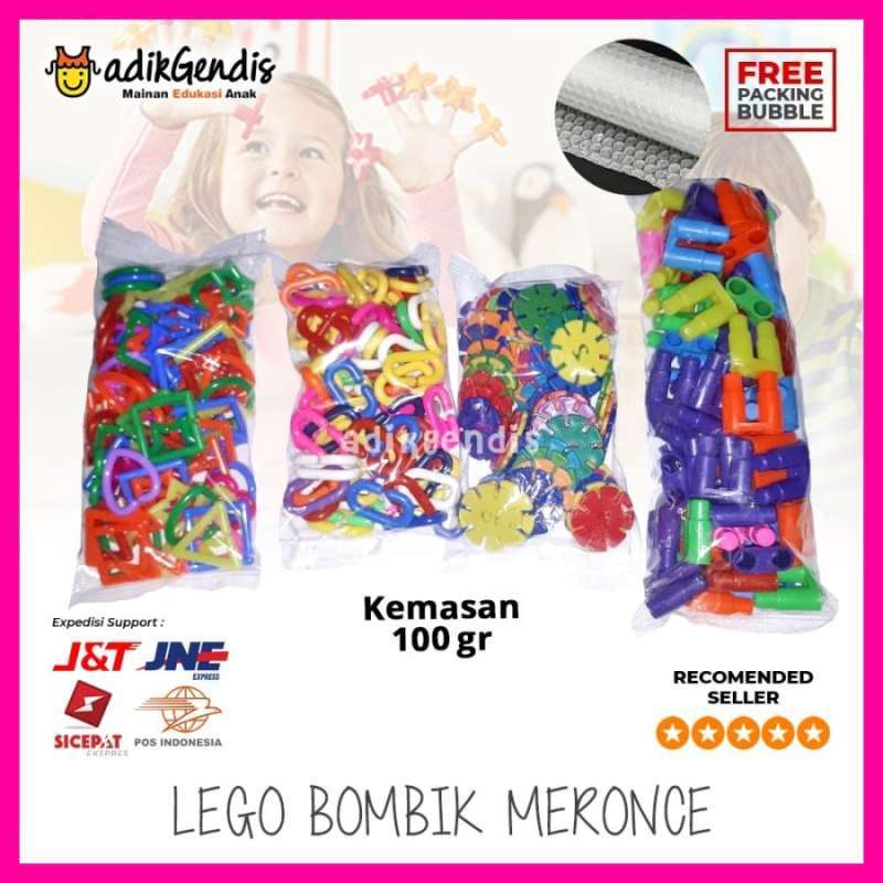 Jual MAINAN ANAK LEGO BOMBIK MERONCE GEOMETRI RANTAI TAZOS ROKET JADUL ...