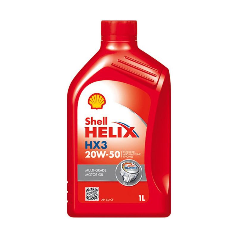 Promo Shell Helix HX3 20W-50 Pelumas Oli Mesin [1 Liter] ORIGINAL ...