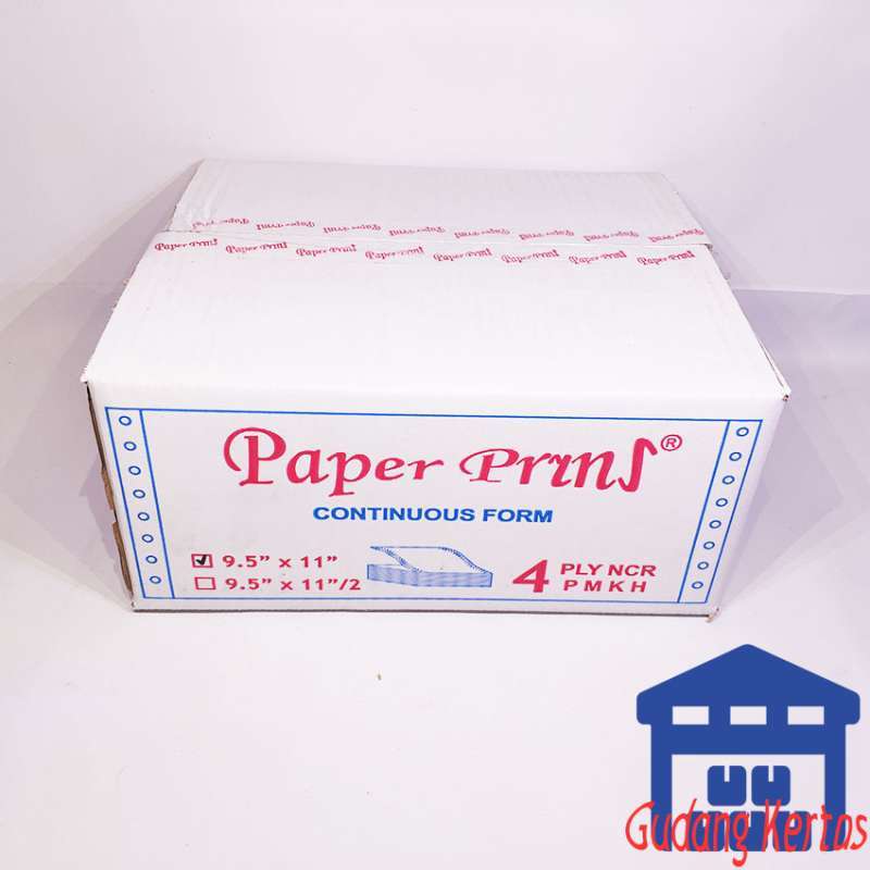 Promo Paperpryns Continuous Form Computer Paper - PMKH [9.5 Inch x 11 ...