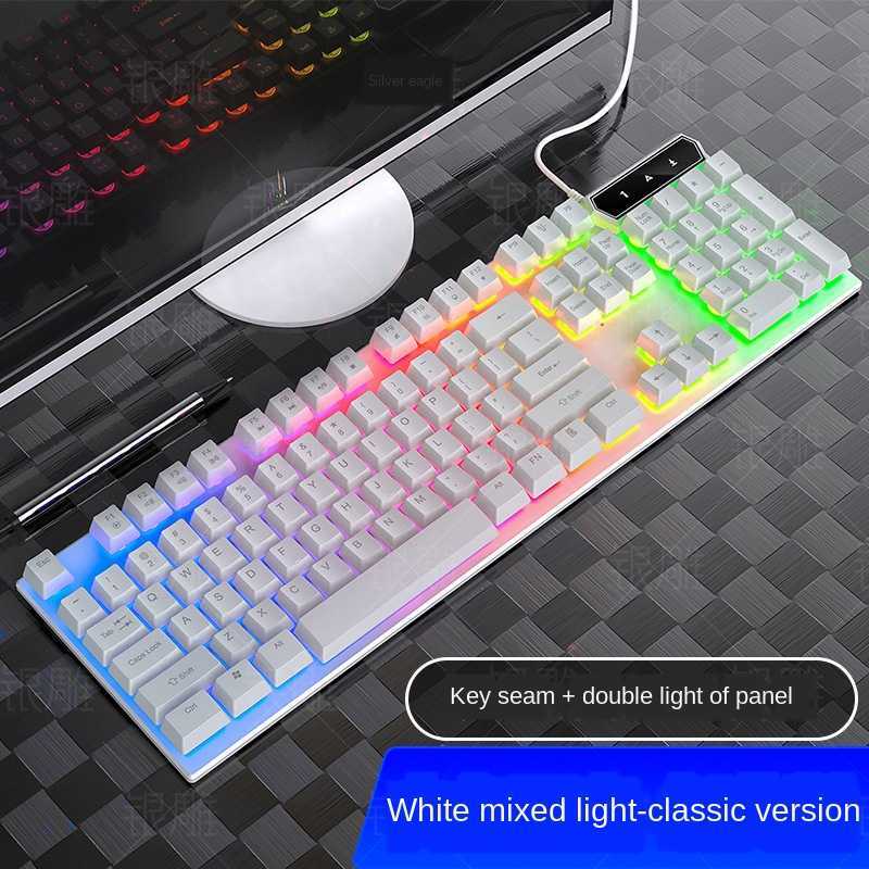 Jual Triple W Keyboard Gaming Mechanical Wired Led Rgb Light Panel ...