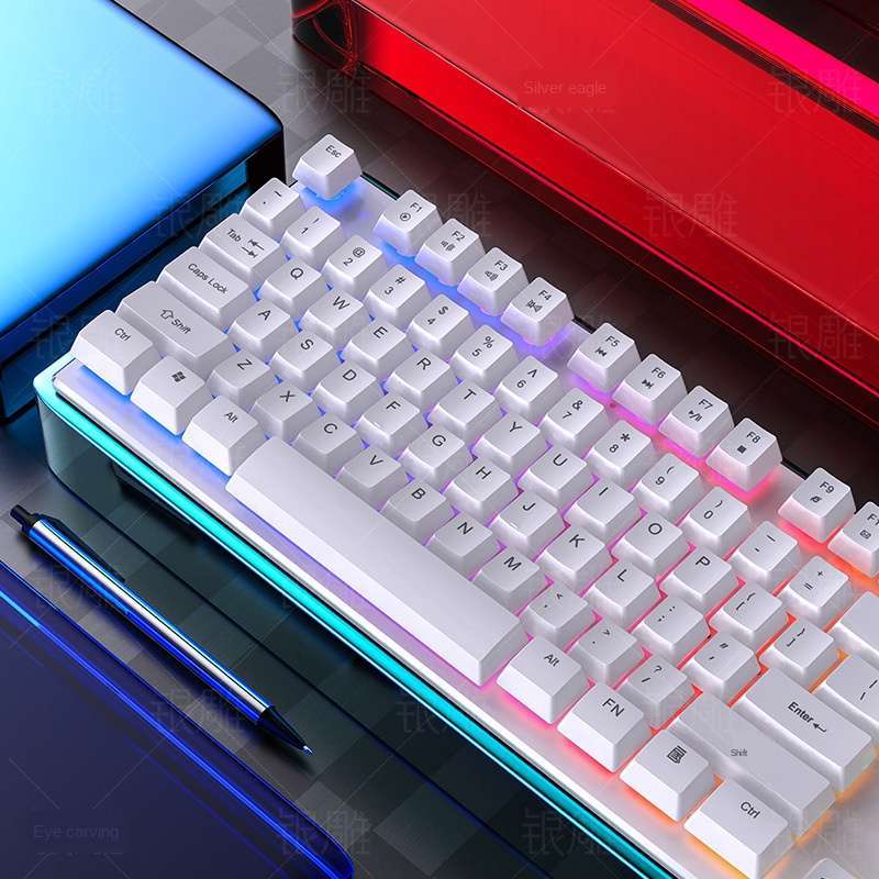 Jual Triple W Keyboard Gaming Mechanical Wired Led Rgb Light Panel ...