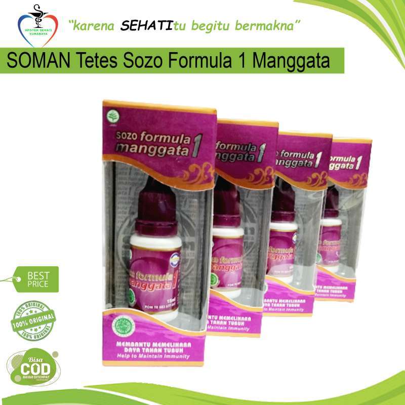 Jual Soman Sozo Formula Manggata 1 Obat Jamu Tetes Herbal [15 mL] di ...