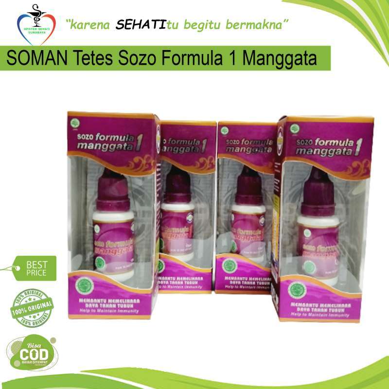 Jual Soman Sozo Formula Manggata 1 Obat Jamu Tetes Herbal [15 mL] di ...