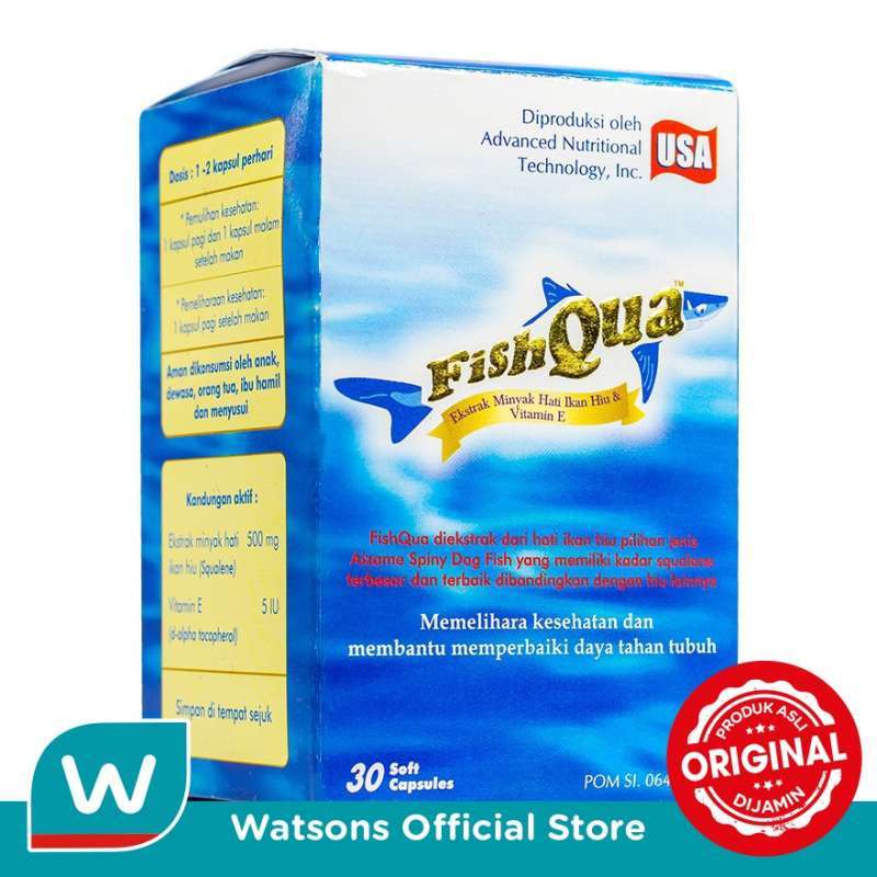 Jual Fishqua Suplemen [30 Kapsul] di Seller WATSONS Official Store ...