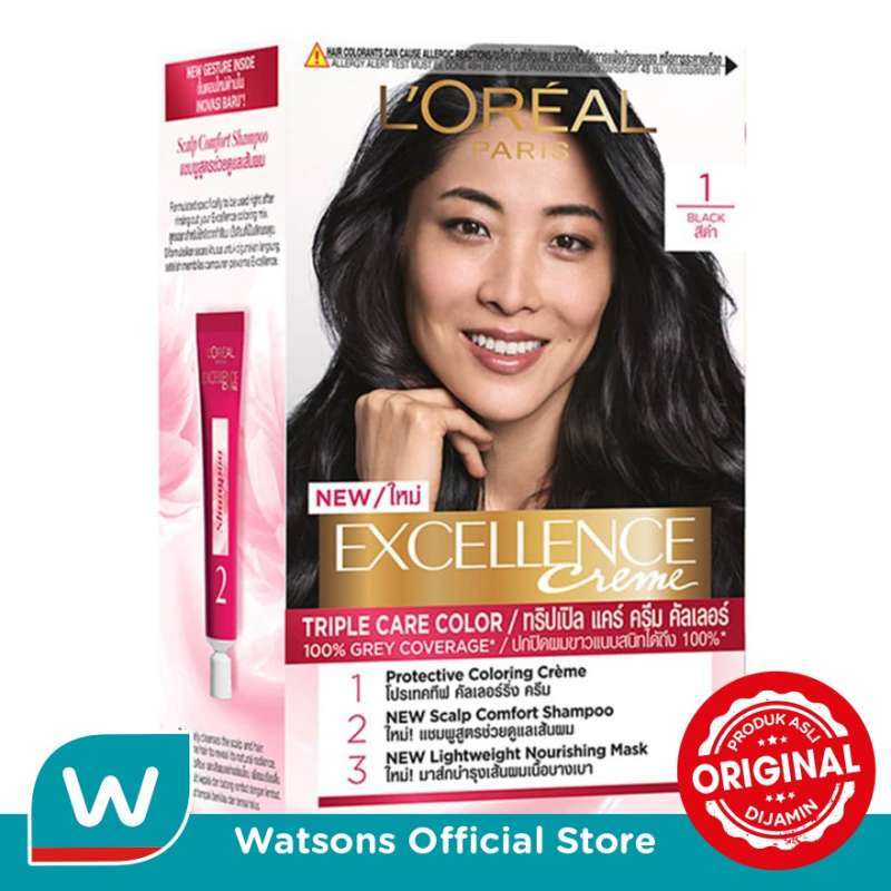Jual L'Oreal Excellence Hair Color - Hitam Alami 1 di Seller WATSONS ...