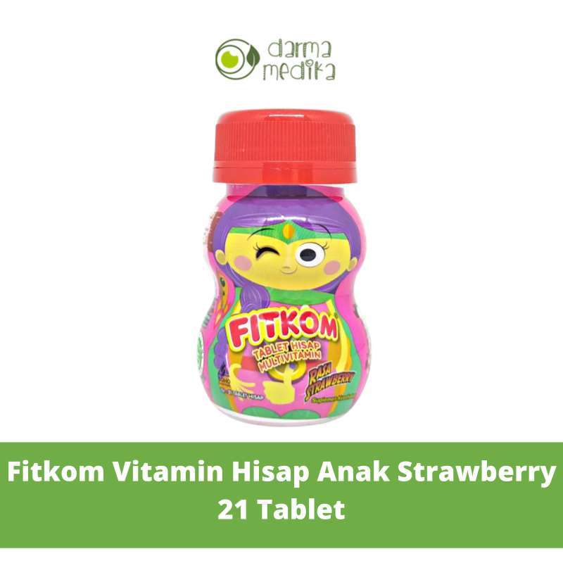 Jual Fitkom Curvy Tab Strawberry Multivitamin [21 Tablet] Di Seller ...