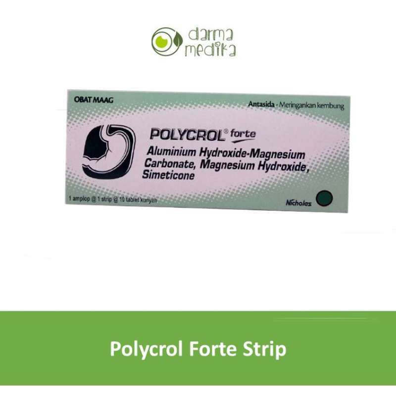 Promo POLYCROL Forte Tablet Kunyah [1 Strip/10 Tablet] Diskon 68% di ...