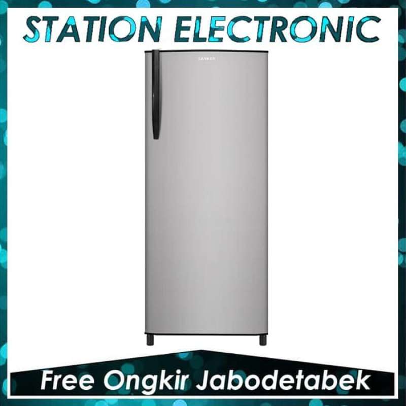 Jual Sanken SK-S160 Upright Freezer Kulkas - Silver di Seller Station ...