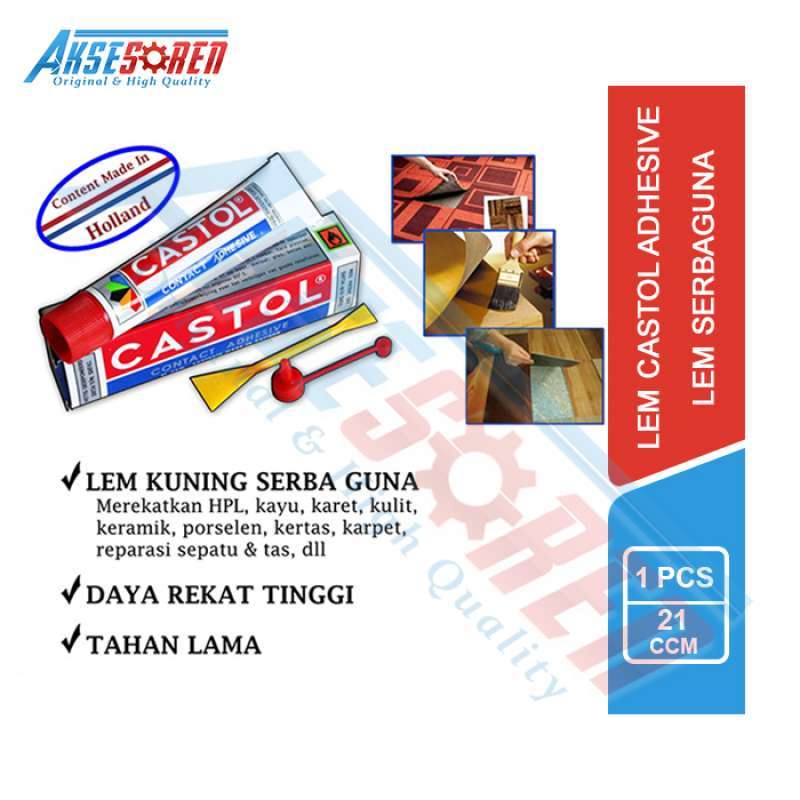 Promo Lem Kuning Serbaguna Castol Contact Adhesive [21 ccm] / Alat ...