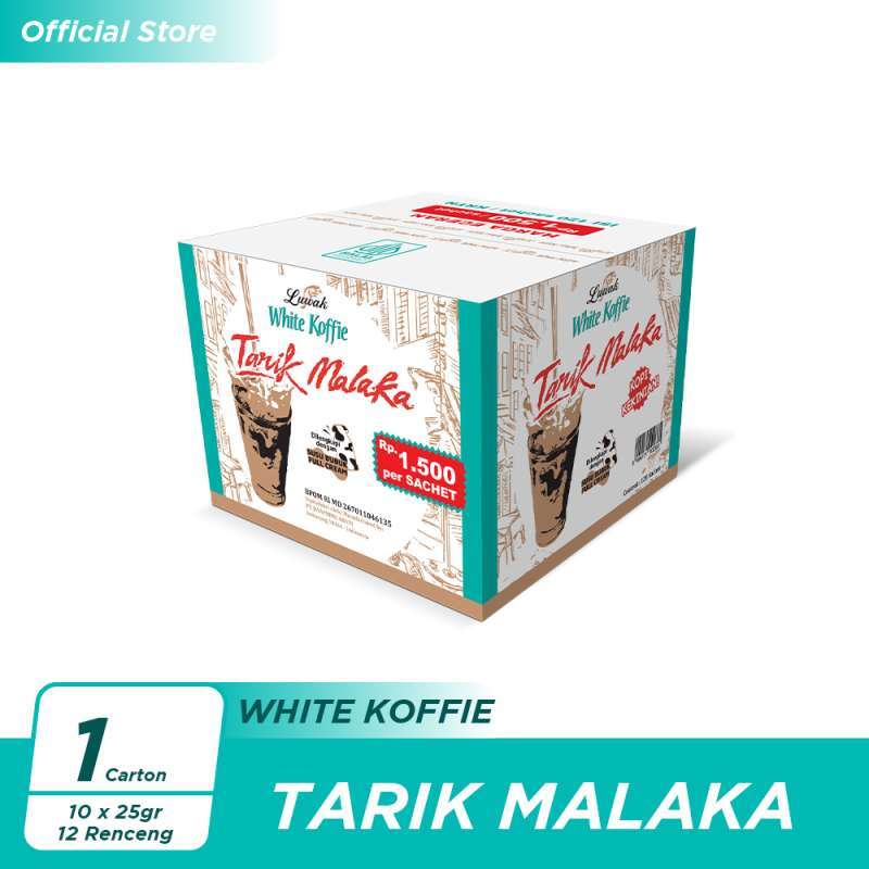 Promo Kopi Luwak White Koffie Tarik Malaka Renceng 10x25gr - 12 Pcs ...