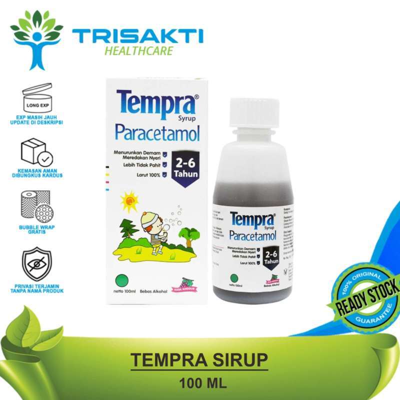 Promo Tempra Syrup 100 Ml Paracetamol Penurun Panas Dan Demam Diskon 20 ...