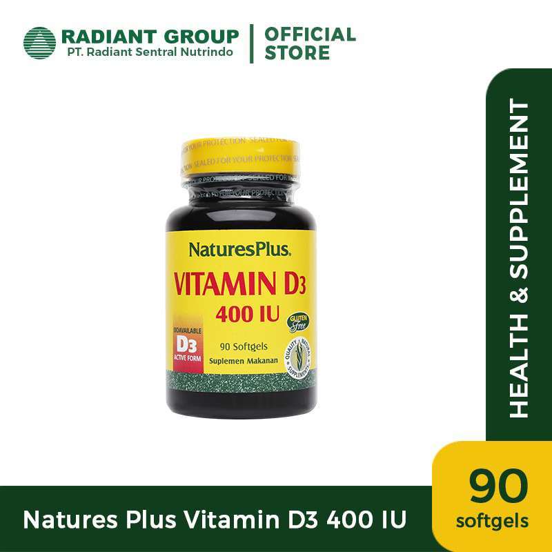 Jual Natures Plus Vitamin D3 400 Iu - 90 Softgels Di Seller Radiant Official Store - Duri Kepa ...