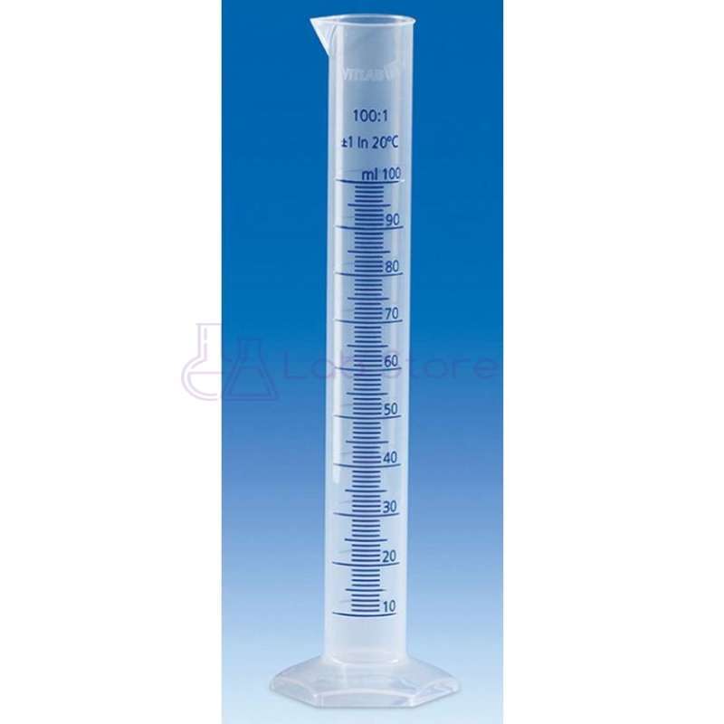 Jual Graduated Measuring Cylinder PP Blue Scale Gelas Ukur 500 ml | Vitlab di Seller Lab Store ...