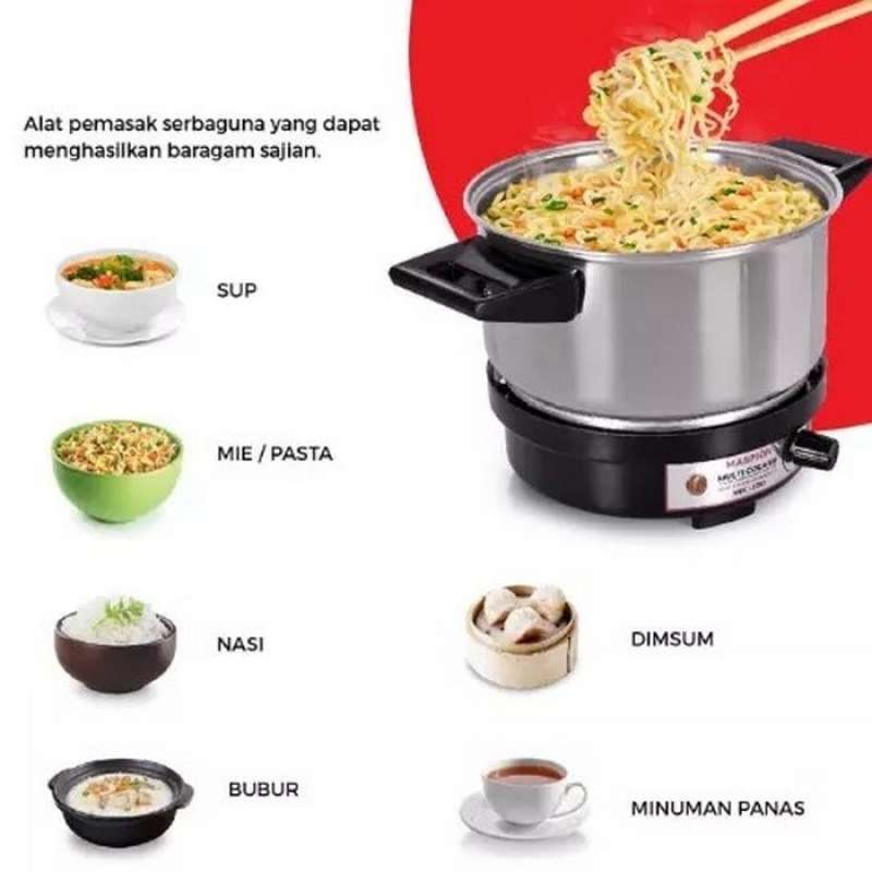 Promo Multi Cooker Maspion Mec-2750 - Panci Listrik Besar 400 W Diskon ...