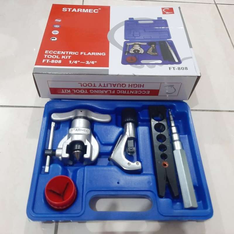 Jual Starmec FLARING tool FT 808 plus reamer cutter swaging box alat ...