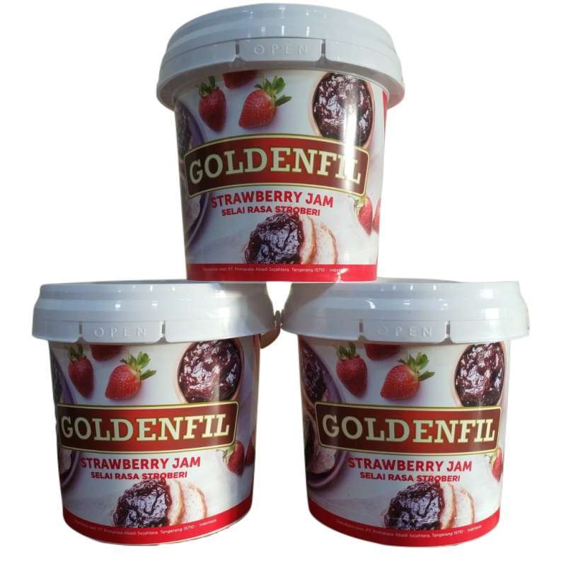 Jual GOLDENFIL Strawberry Jam 1Kg di Seller Toko Aneka Online - Toko ...