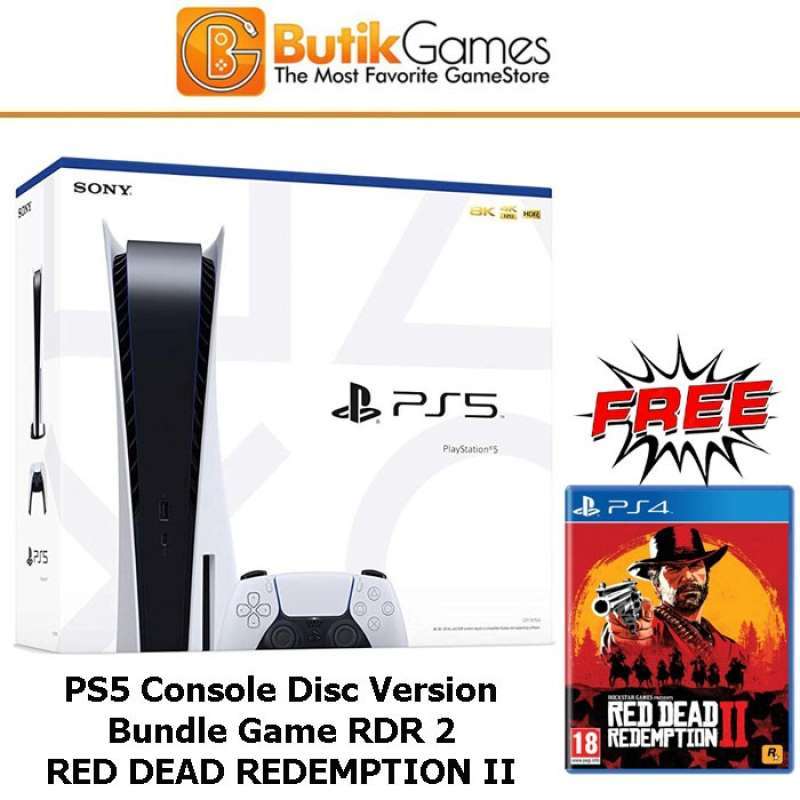 Jual Unik Sony PS5 PlayStation 5 Console Mesin Bundle Game Red Dead ...