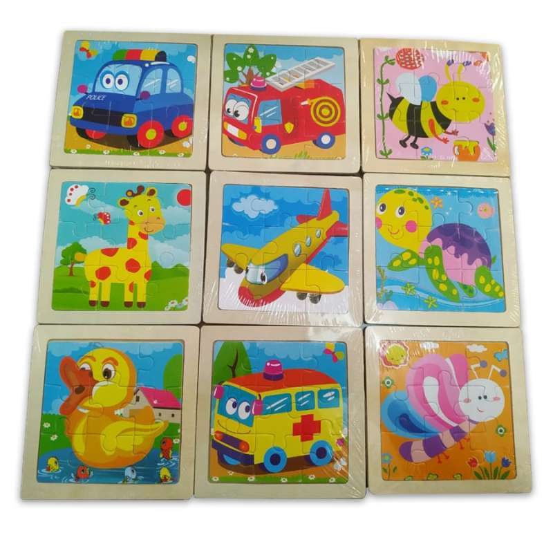 Jual Mainan Edukasi Anak PUZZLE KAYU, PUZZLE ANAK 1 Tahun, 2 Tahun, 3 ...